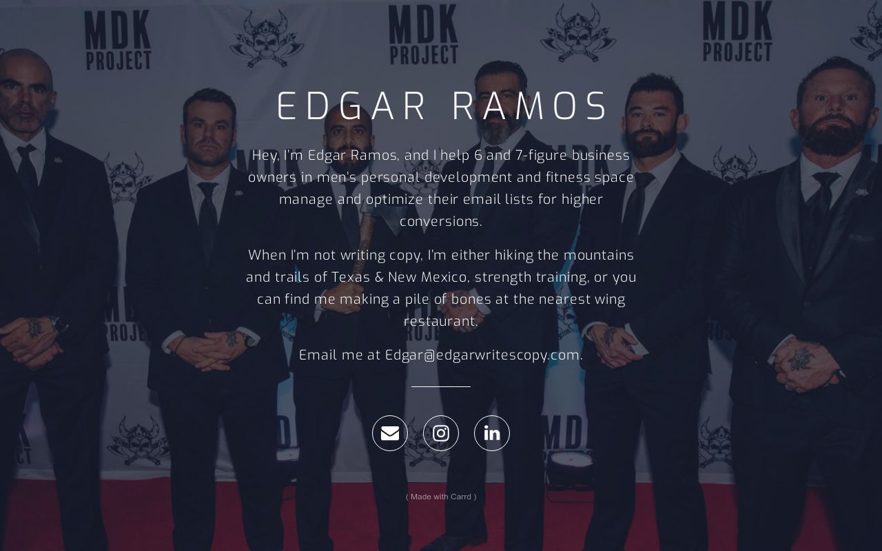Connect With Edgar Ramos